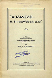 Adam Zad: The Bear that Walks Like a Man - ACP - Our Library Digitized