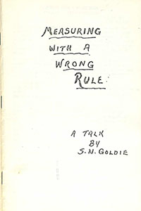 Measuring with a Wrong Rule - ACP - Our Library Digitized